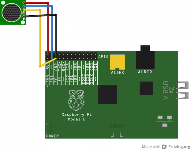 Raspberry Pi Ultrasound Sonar Range Sensing | Dav's bit o the web
